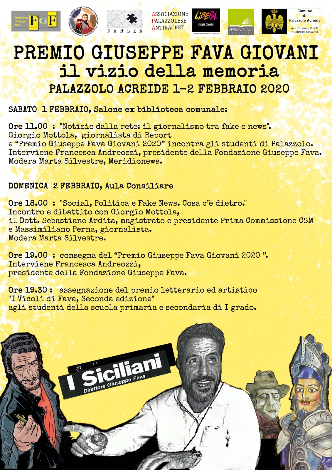 Il vizio della memoria per il giornalista Pippo Fava Premiate le ...