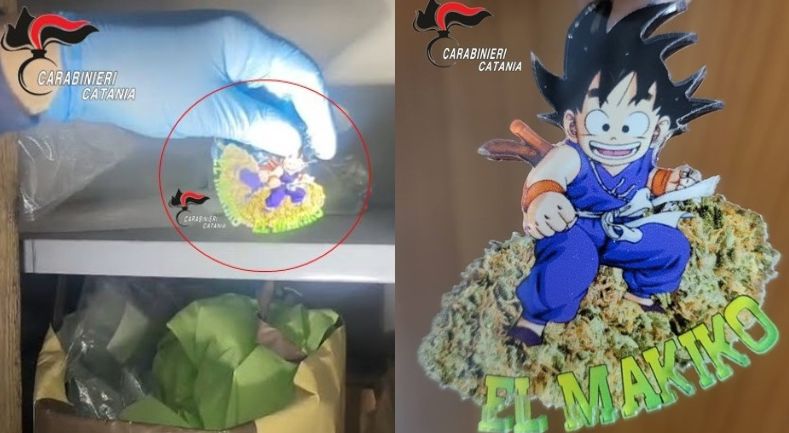 Un pusher a Catania consegnava le dosi insieme a un gadget di Goku con ...